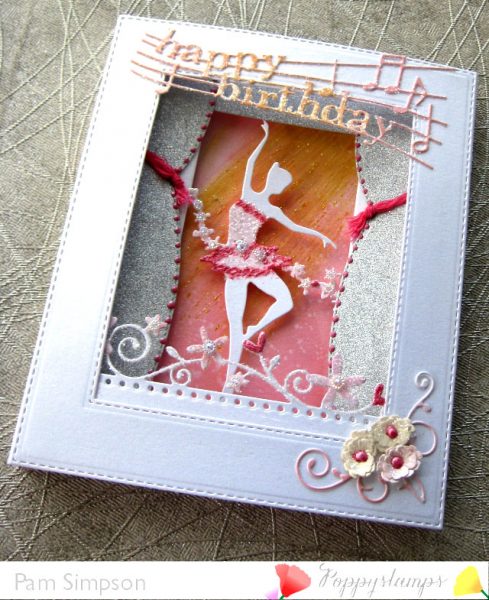 Karte von Poppy Stamps: Floral Dancer by Pam Simpson – Karten-Kunst