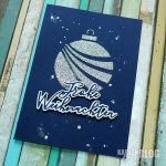 Weihnachtskugel mit neuer Technique – Karten-Kunst