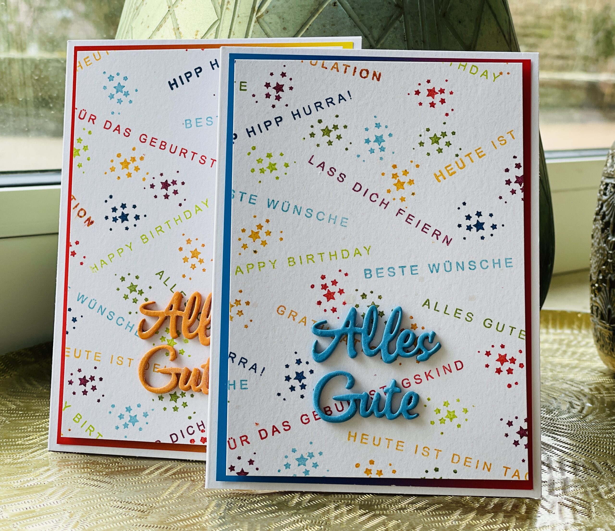 Alles Gute-Texte in 3D – Karten-Kunst